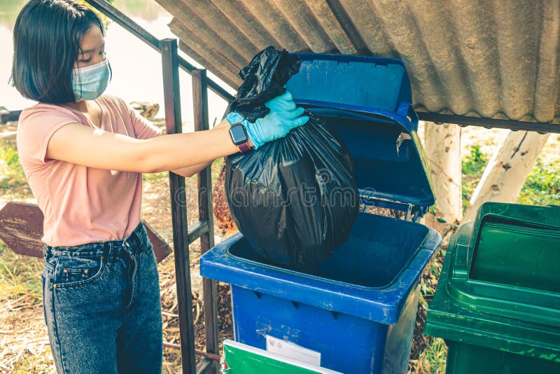 Group of People Help Garbage Collection for To Keep Clean Stock Photo ...