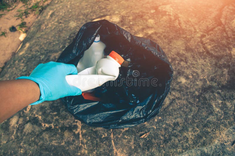 Group of People Help Garbage Collection for To Keep Clean Stock Photo ...