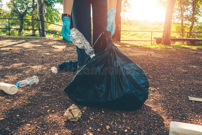 Group of People Help Garbage Collection for To Keep Clean Stock Image ...