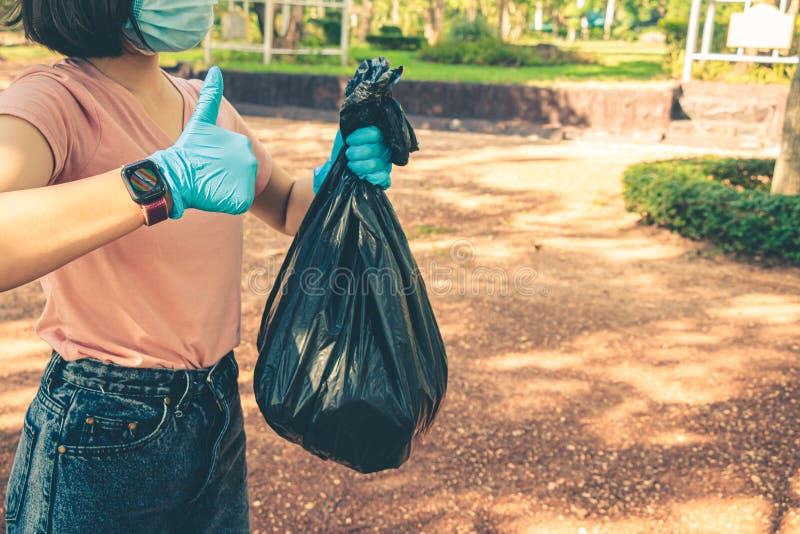 Group of People Help Garbage Collection for To Keep Clean Stock Image ...