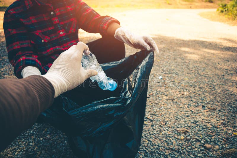 Group of People Help Garbage Collection for To Keep Clean and Take ...