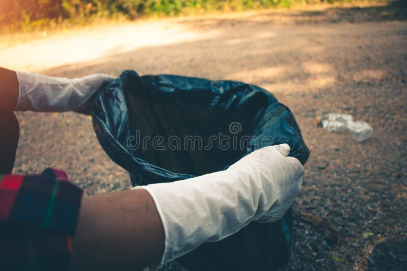 Group of People Help Garbage Collection for To Keep Clean and Take ...