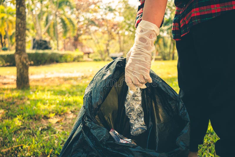 Group of People Help Garbage Collection for To Keep Clean and Take ...