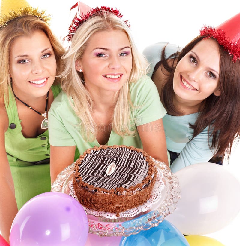 Group people holding cake. stock photo. Image of beautiful - 16715528