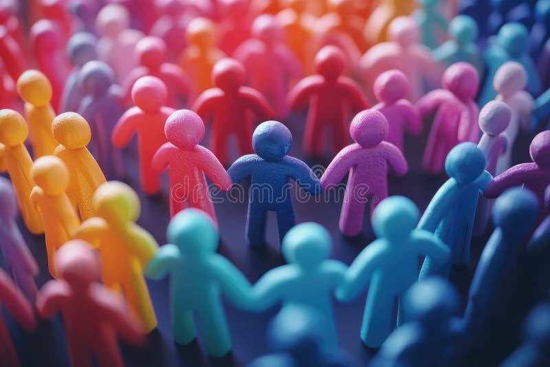 A Group of People are Holding Hands in a Circle, Concept of Unity and ...