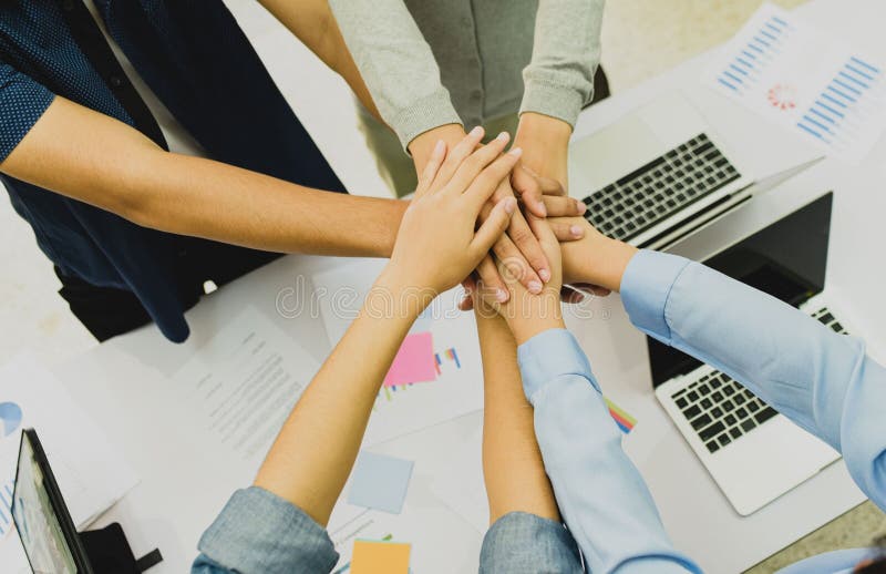 Interdependent Teamwork stock image. Image of interdependence - 142192377