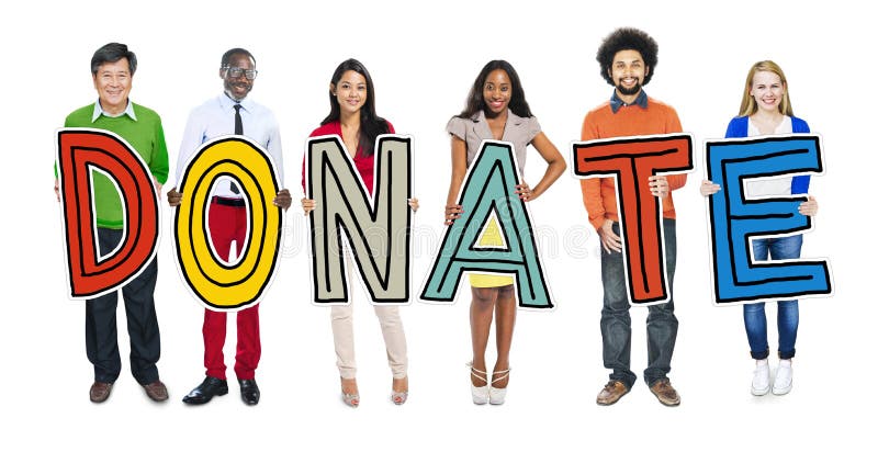 Group of People Holding Letter Donate Concepts Stock Photo - Image of ...