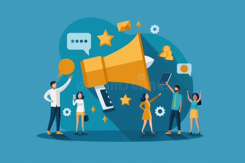 Group of People Holding a Megaphone for Amplifying Their Voices or ...