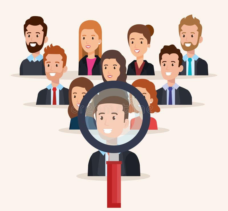 Group of People Human Resources Stock Vector - Illustration of business ...