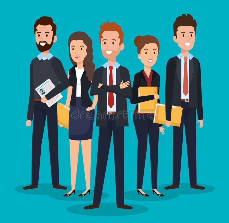 Group of People Human Resources Stock Vector - Illustration of file ...