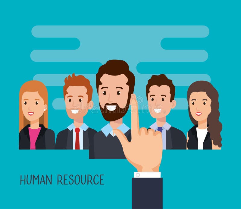 Group of People Human Resources Stock Vector - Illustration of service ...