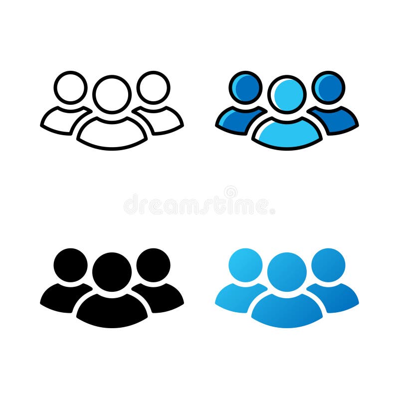 Group of people icon. stock vector. Illustration of cartoon - 350065564