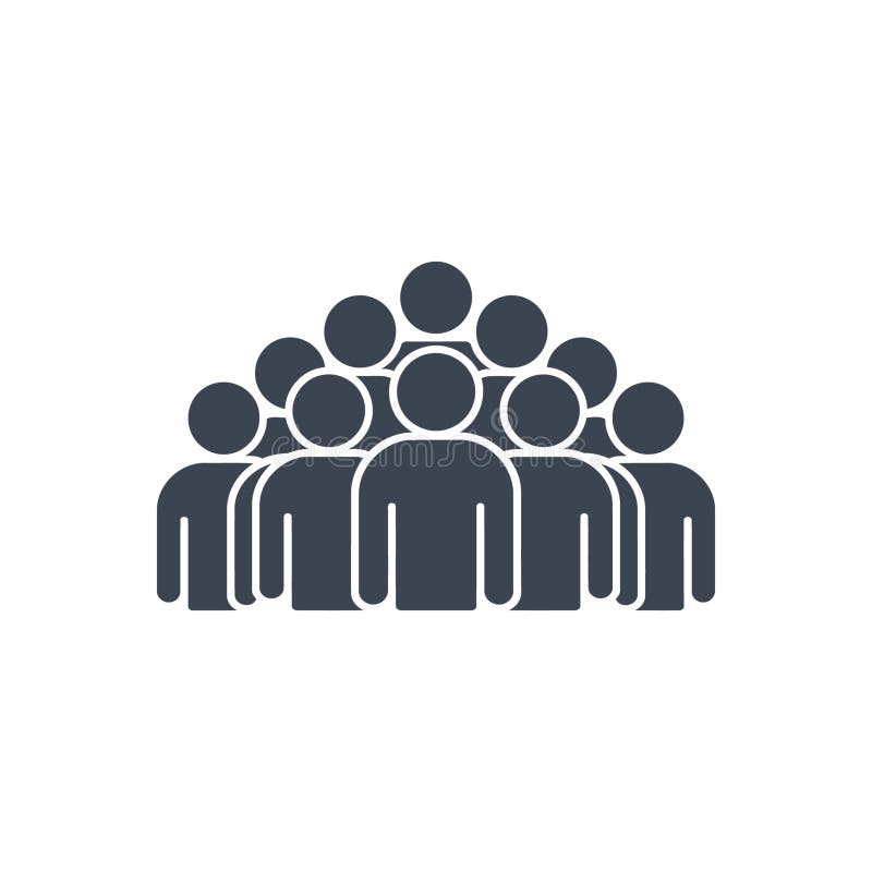 Group of People Icon stock illustration. Illustration of symbol - 373152232