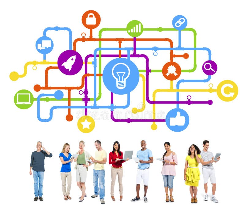 Group of People Idea in Business Stock Photo - Image of lightbulb ...