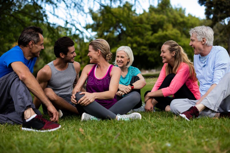 Group of People Interacting with Each Other Stock Photo - Image of ...