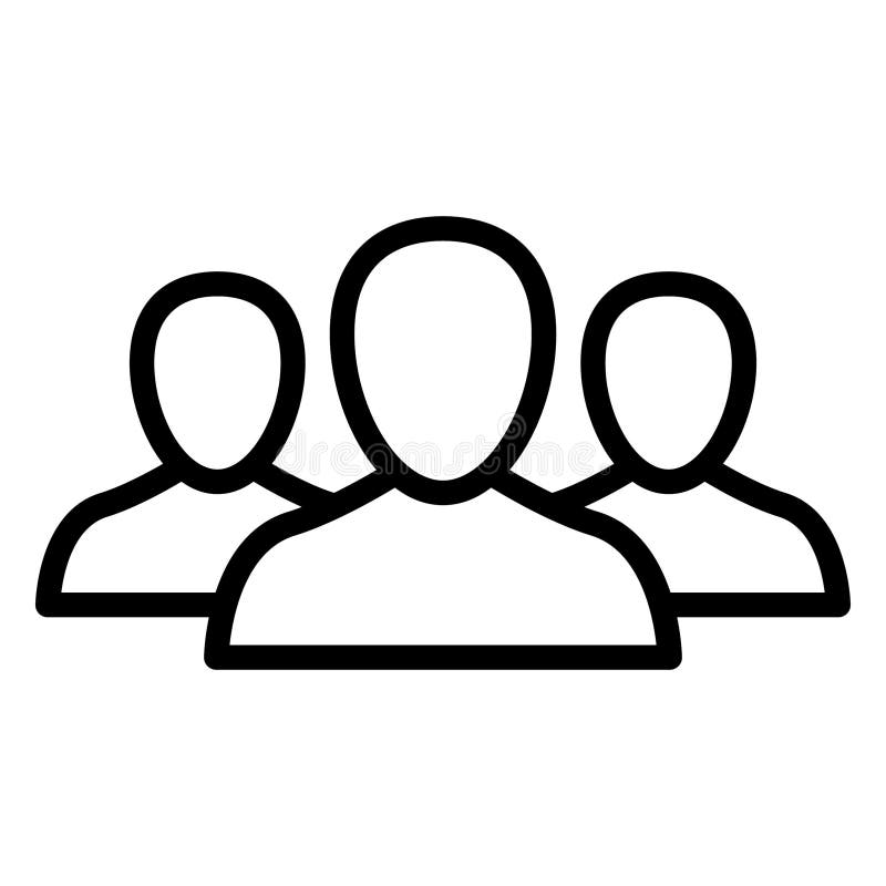 Group, People Isolated Vector Icon Which Can Easily Modify or Edit ...