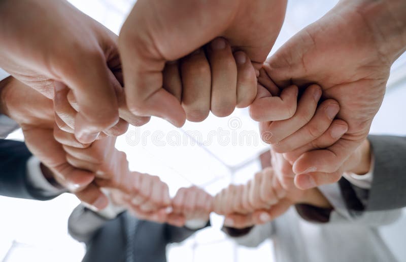 Group of People Joined Their Hands Stock Photo - Image of meeting ...