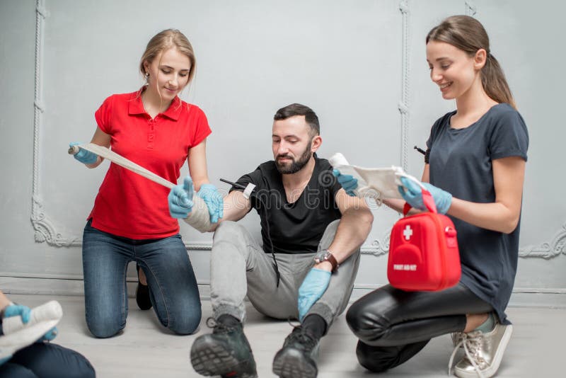 First aid training stock image. Image of fracture, doctor - 111648973