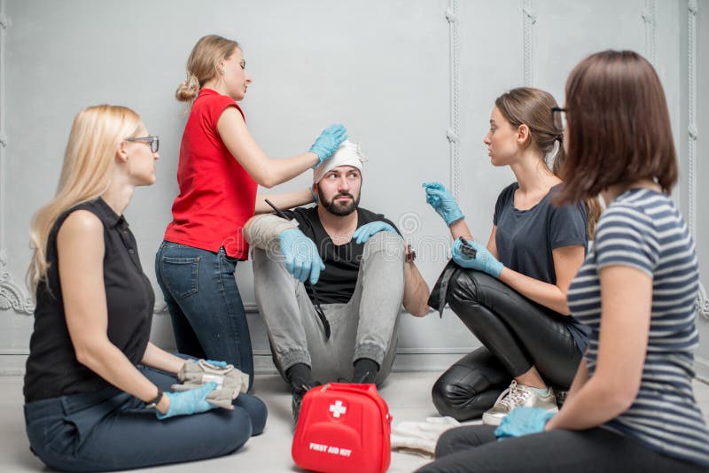 First aid training stock image. Image of human, accident - 111649073