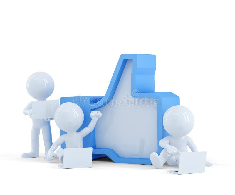 Man Indicates a Group of Like Symbols To Follow Him Editorial ...