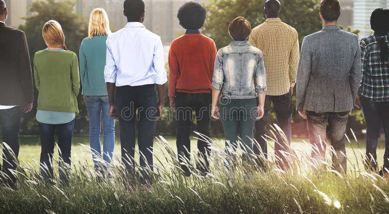 Group of People Looking Building Metropolitan Concept Stock Image ...
