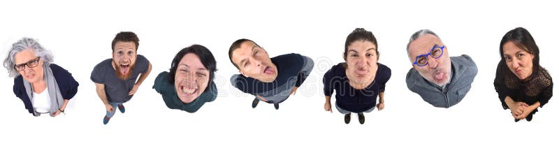 Group of People Making Faces Stock Photo - Image of adult, faces: 155748604