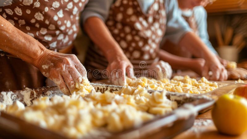 A Group of People are Making Food in a Kitchen, AI Stock Image - Image ...