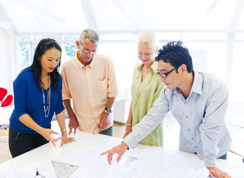 Group of People at the Meeting Stock Image - Image of business ...