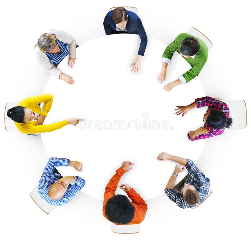 Group of People in a Meeting and Copy Space Stock Photo - Image of ...
