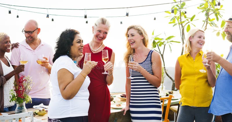 Group of People Party Concept Stock Image - Image of creative, event ...