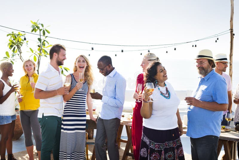 Group of People Party Concept Stock Photo - Image of creative, glass ...