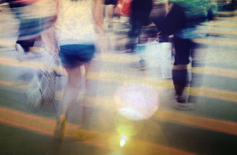 Group of People Pedestrian Rush Hour Concept Stock Photo - Image of ...