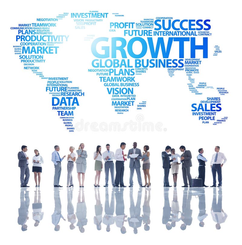 Group of People with Professional Network Stock Image - Image of global ...