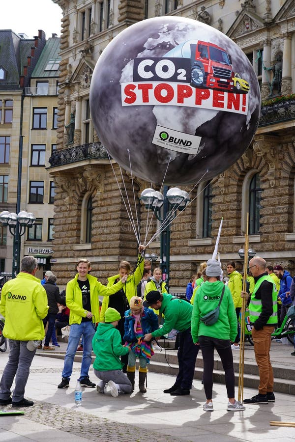 Group of People Protesting in the Streets of Hamburg, Germany for the ...