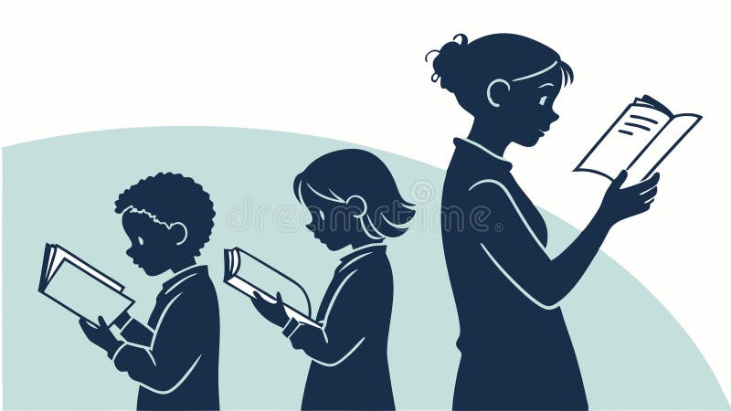 People Reading Books Stock Illustrations – 15,995 People Reading Books ...