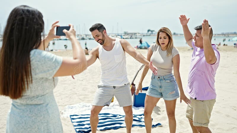 People, Recording Studio and Singer with Smartphone for Live Streaming ...