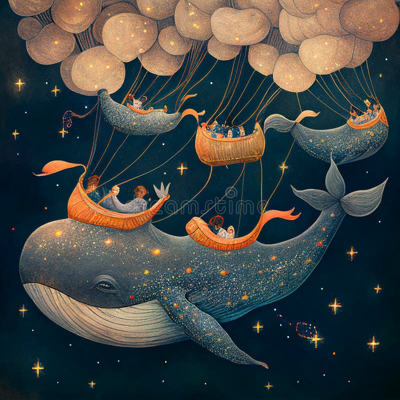 Person Riding A Whale