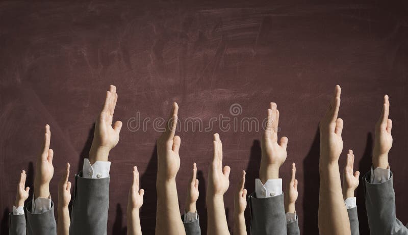 Group of People Rise Hands . Mixed Media Stock Image - Image of economy ...