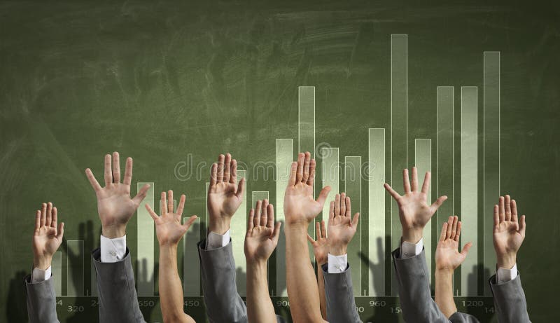 Group of People Rise Hands . Mixed Media Stock Photo - Image of fife ...