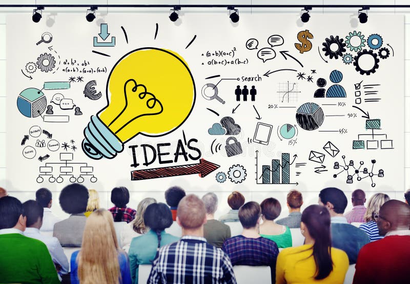 Group of People in Seminar with Ideas Stock Photo - Image of business ...