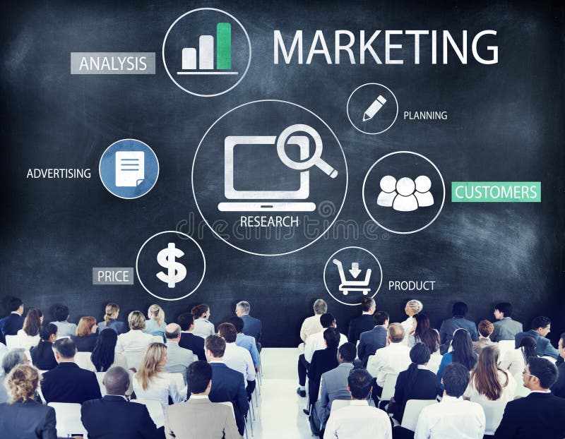 Group of People in Seminar with Marketing Concept Stock Photo - Image ...