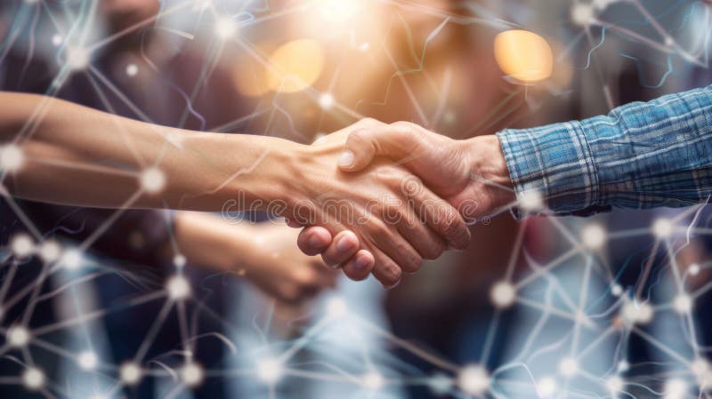 Group of People. Shaking Hands. Customer Support. Human Relation ...