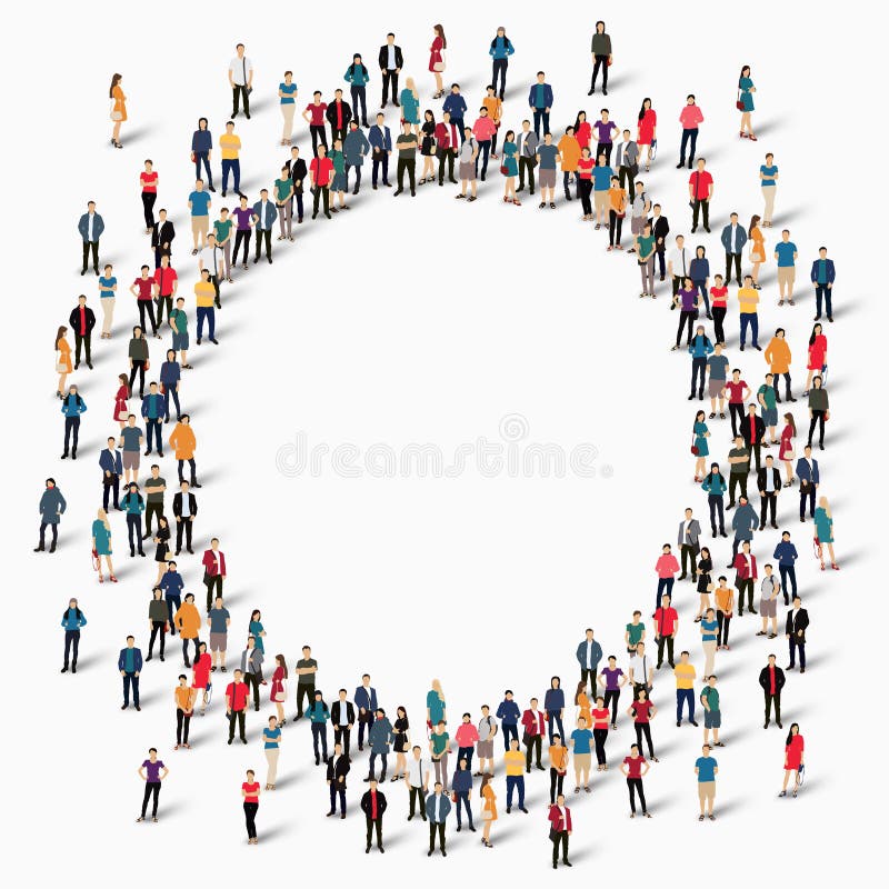 Group People Shape Circle Stock Illustrations – 9,423 Group People ...