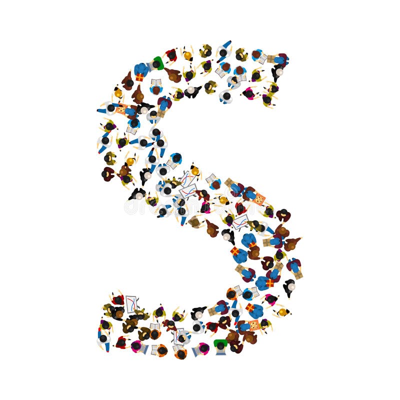 S Letter Human Shape Stock Illustrations – 396 S Letter Human Shape ...