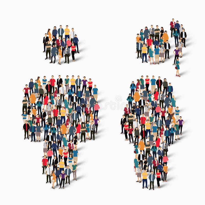 Group people shape man stock illustration. Illustration of icon - 66152740