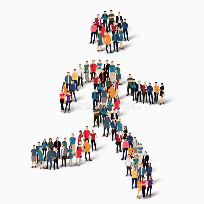 Group people shape man stock illustration. Illustration of design ...