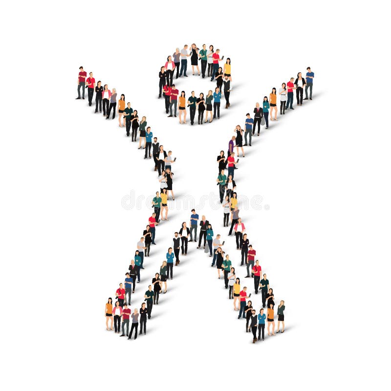 Group people shape man stock vector. Illustration of flat - 59755975