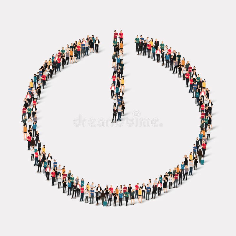 Group people shape switch stock vector. Illustration of button - 59157905