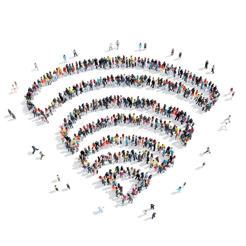 Social Network Conference Room Stock Illustration - Illustration of ...