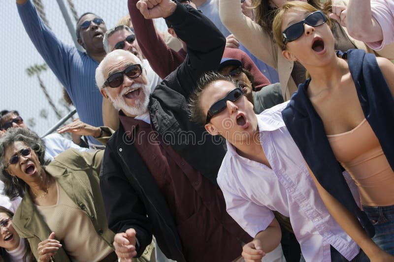 Group of People Shouting stock photo. Image of multiethnic - 29654872